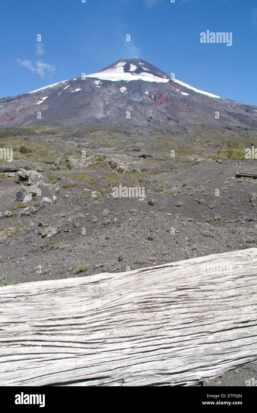 smoking volcano Villarica, Chile Stock Photo - Alamy