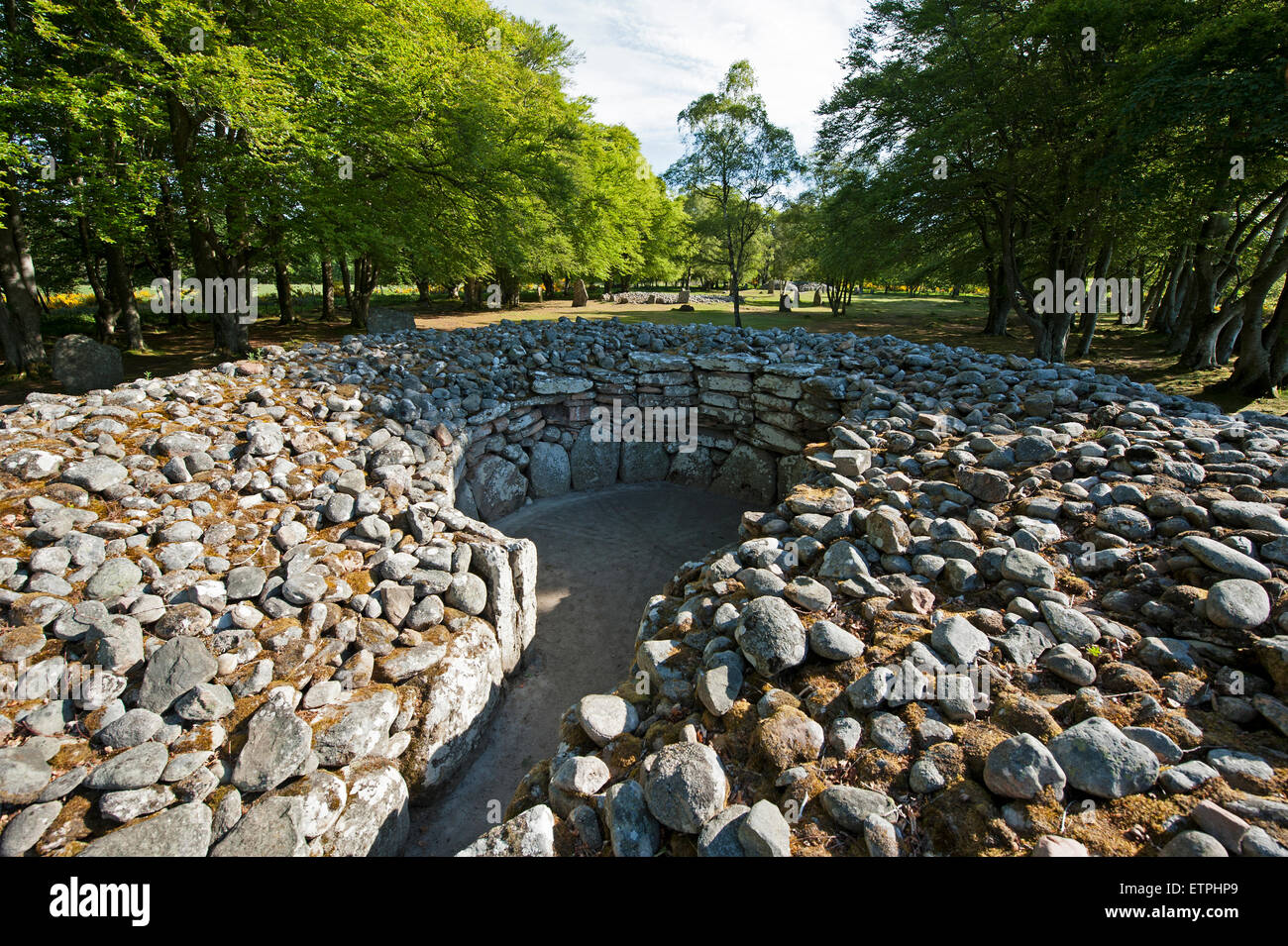 The prehistoric Neolithic burial site at the Balnuran Clava Cairns ...