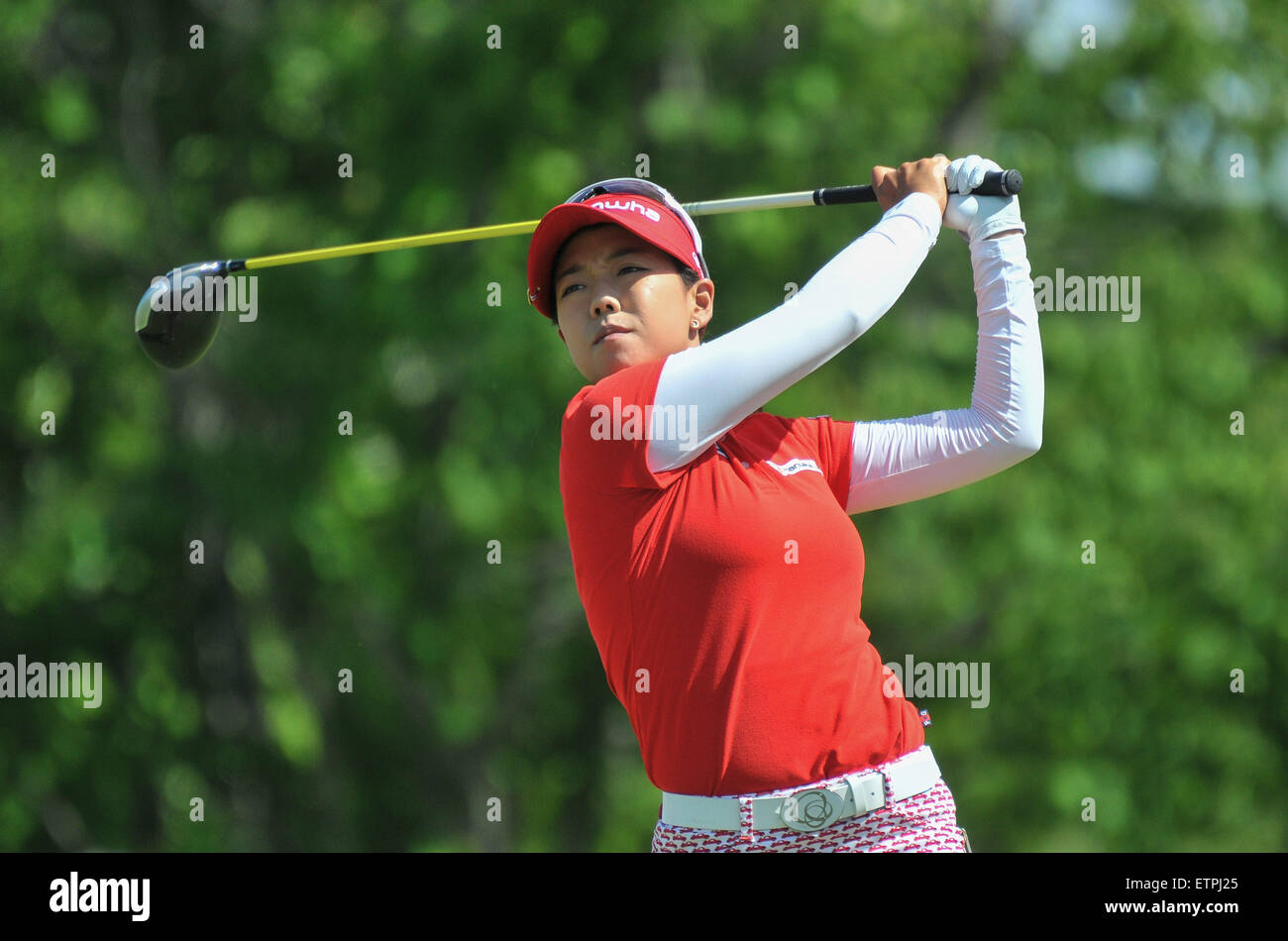 Jenny Shin in action during the KPMG Women's PGA Championship at ...