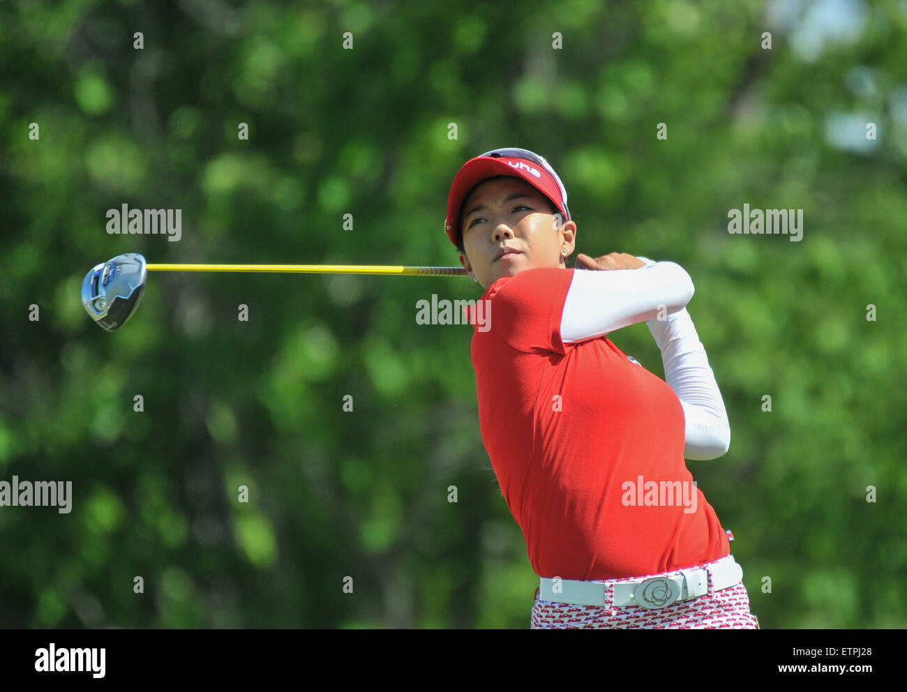 Jenny Shin in action during the KPMG Women's PGA Championship at ...