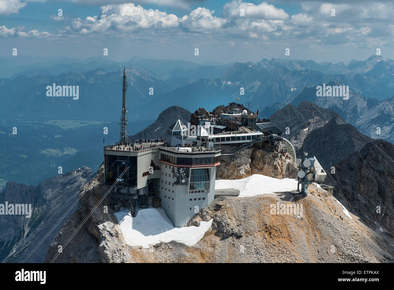 Zugspitze, summit, top terminal, Garmisch-Partenkirchen, uplands ...