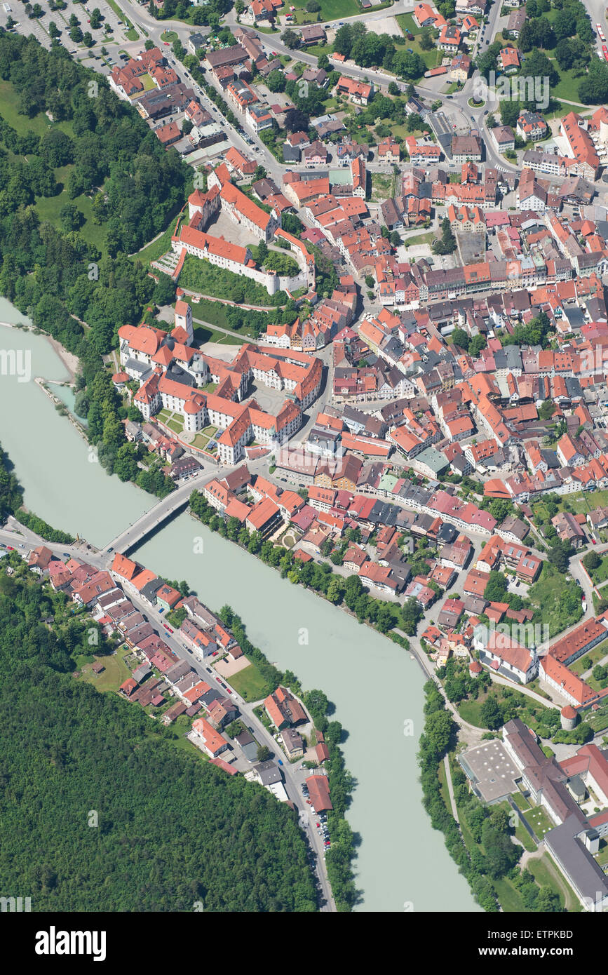 Fussen old town aerial hi-res stock photography and images - Alamy