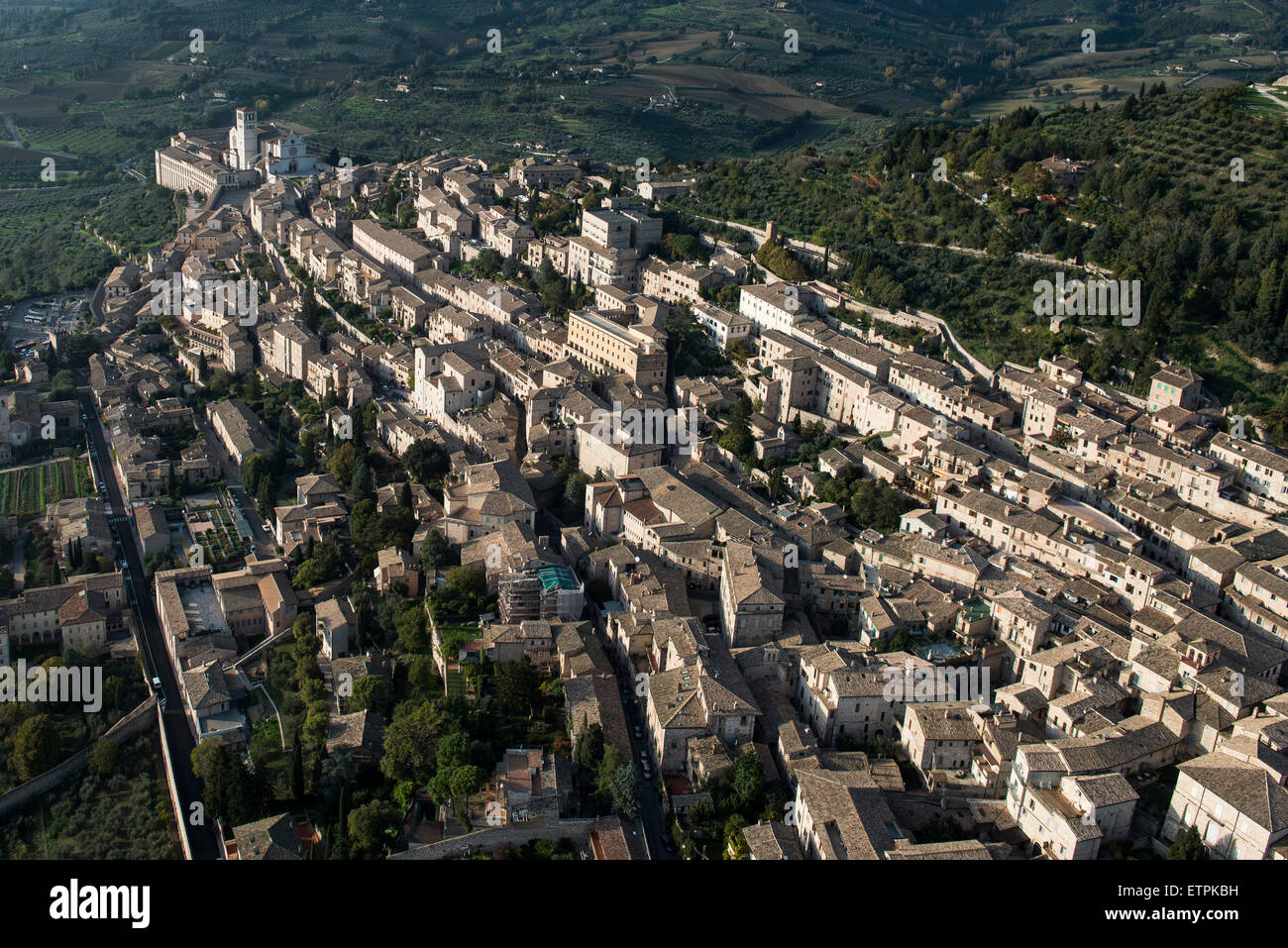 Assisi, Old Town, historical place, aerial view, architecture, cloister ...