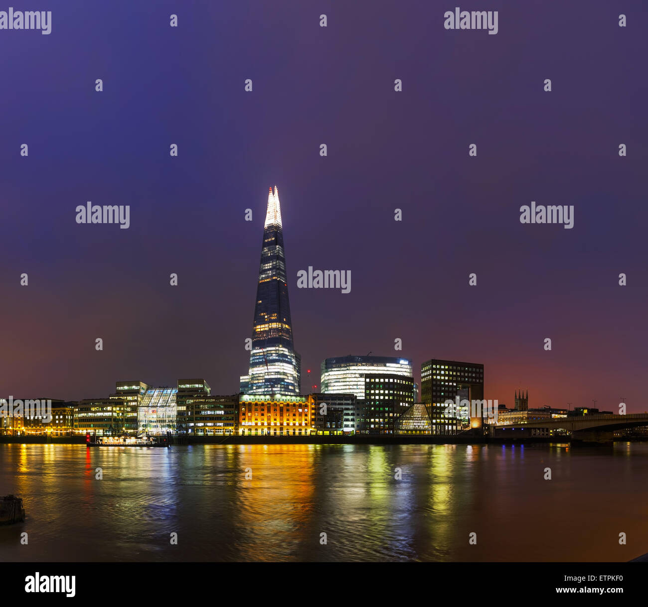 LONDON - APRIL 4: Overview of London with the Shard of Glass on April 4 ...