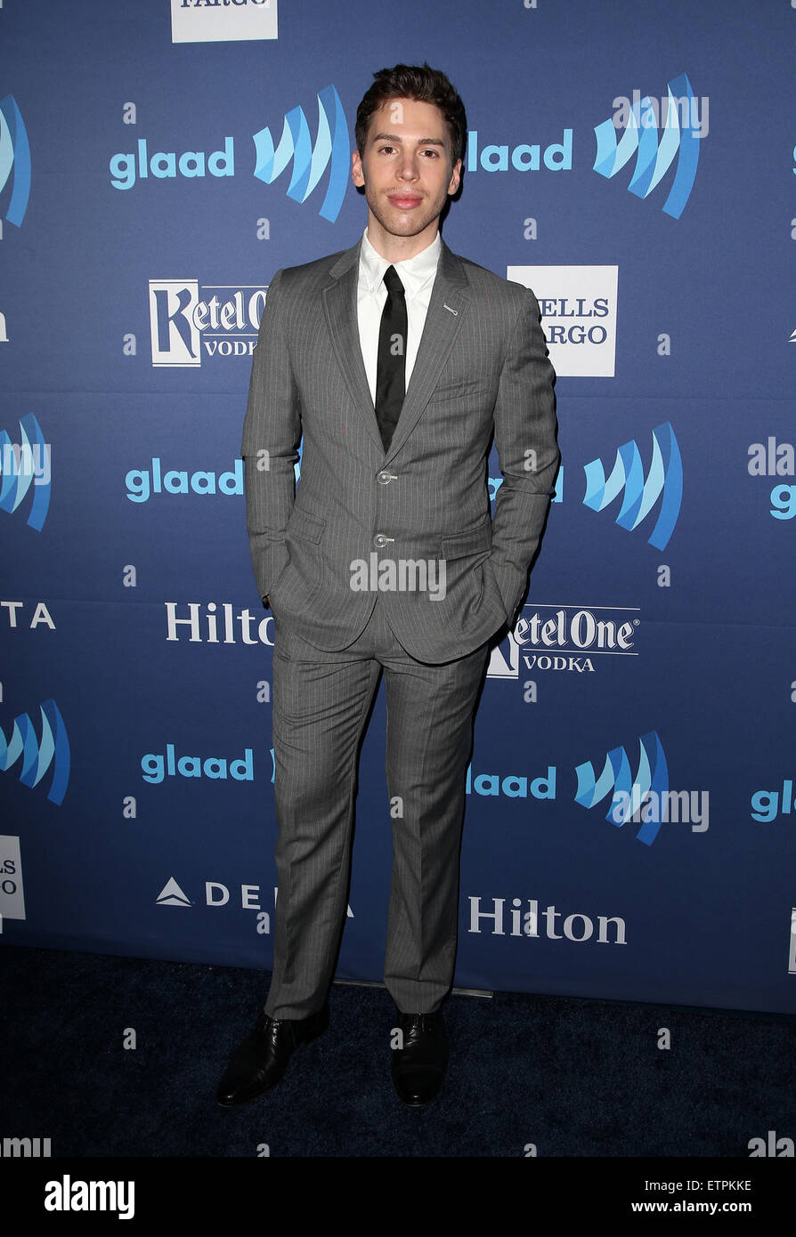 26TH ANNUAL GLAAD MEDIA AWARDS Featuring: Jordan Gavaris Where: Beverly ...