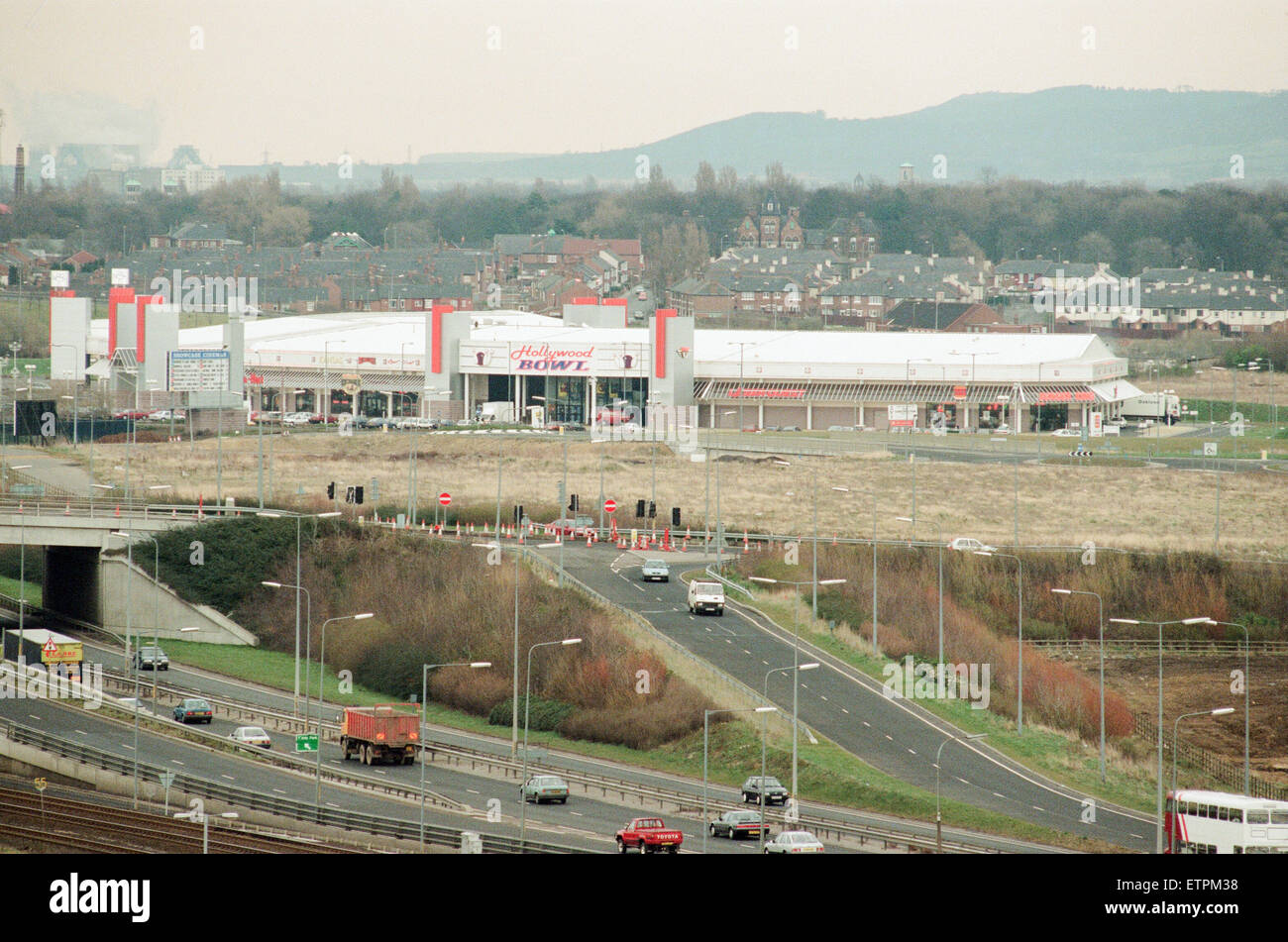 Views. A66 towards Teesside Leisure Park. 31st March 1995. Feature ...
