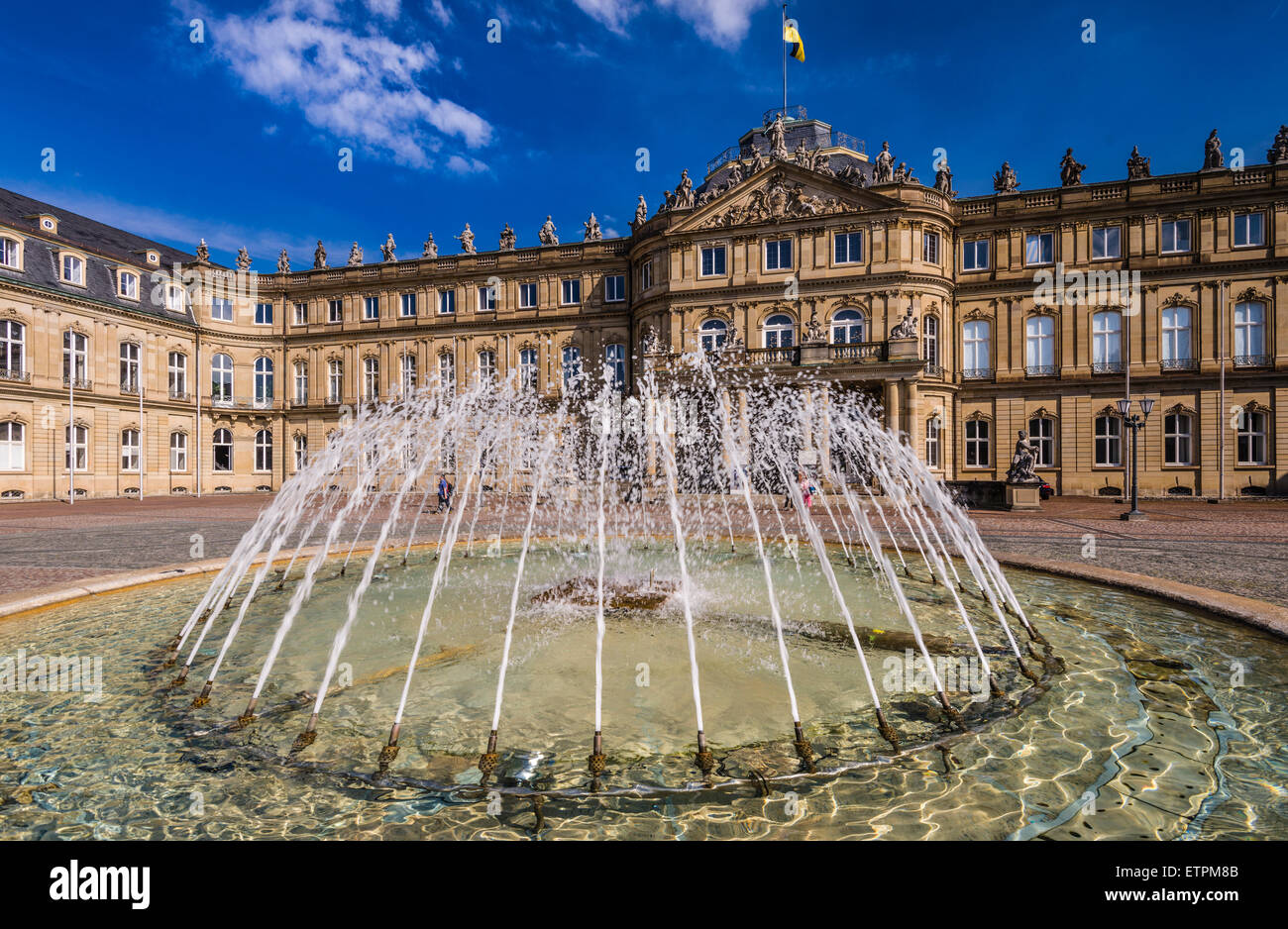 Germany, Baden-Wurttemberg, Stuttgart, Schlossplatz (castle square ...