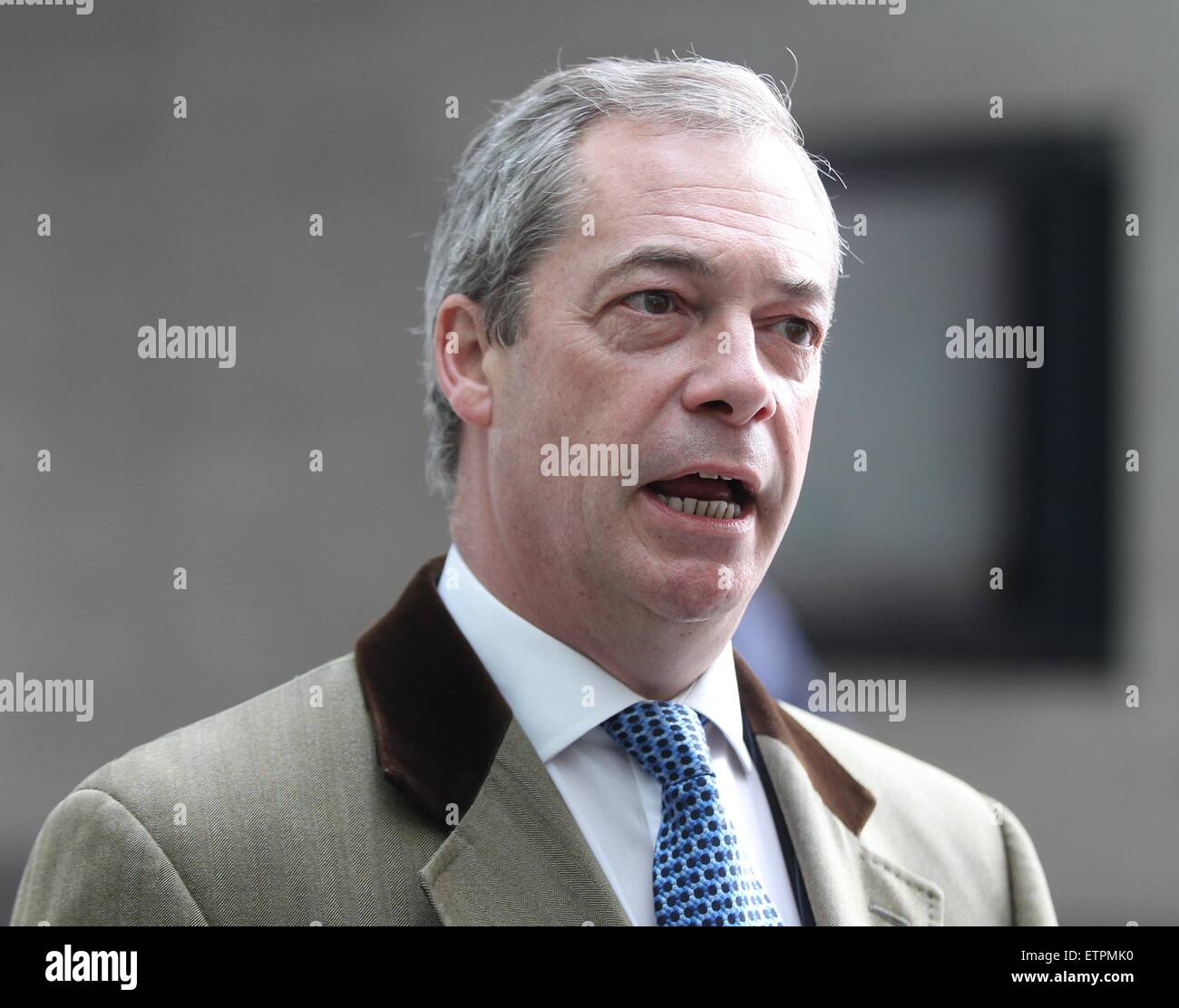 'The Andrew Marr Show' - Arrivals Featuring: Nigel Farage Where: London ...