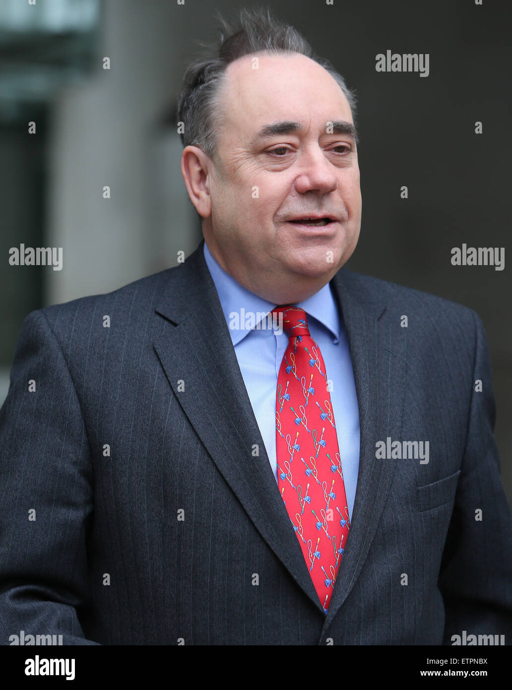 Sir Menzies Campbell and Alex Salmond leave Broadcasting House after ...
