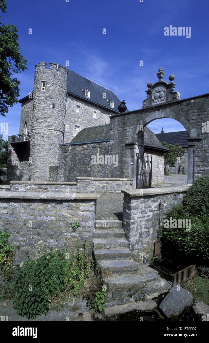 BEL, Belgium, Eastbelgium, Raeren, castle Raeren, pottery museum. BEL ...