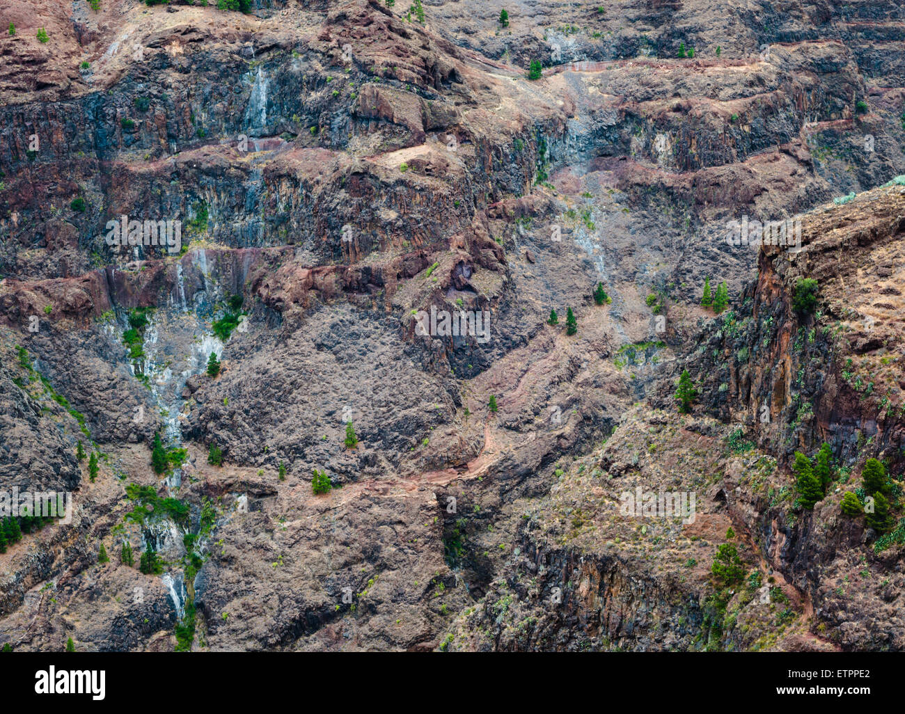 Cliff barranco gorge lava flow erosion hi-res stock photography and ...