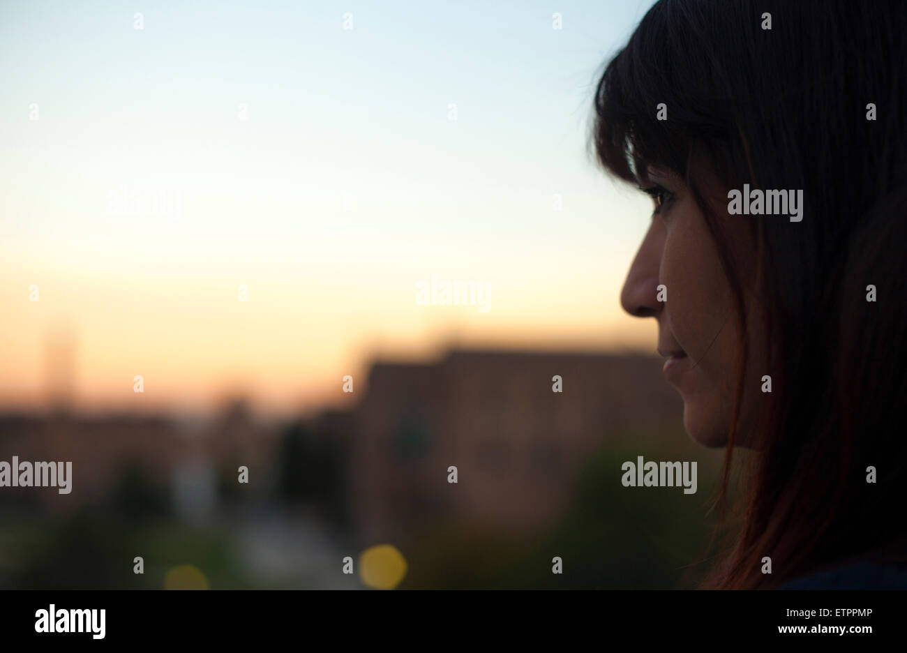 Wistful woman hi-res stock photography and images - Alamy