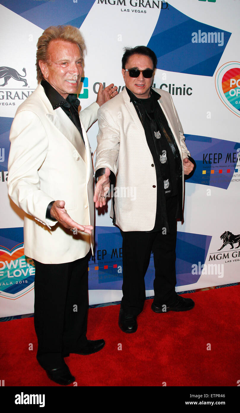 Las Vegas, Nevada, USA. 14th June, 2015. Magicians Siegfried ...