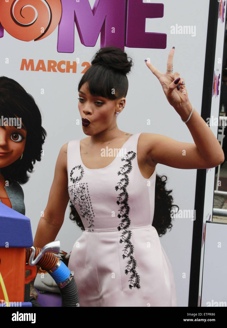 Film Premiere of Home Featuring: Rihanna Where: Los Angeles, California ...