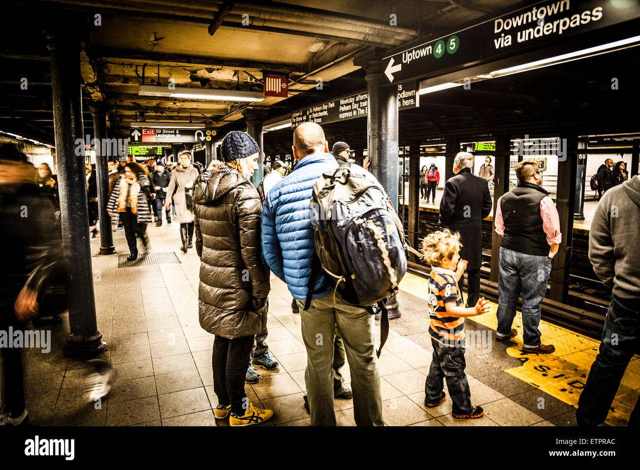 New york intersection subway hi-res stock photography and images - Alamy