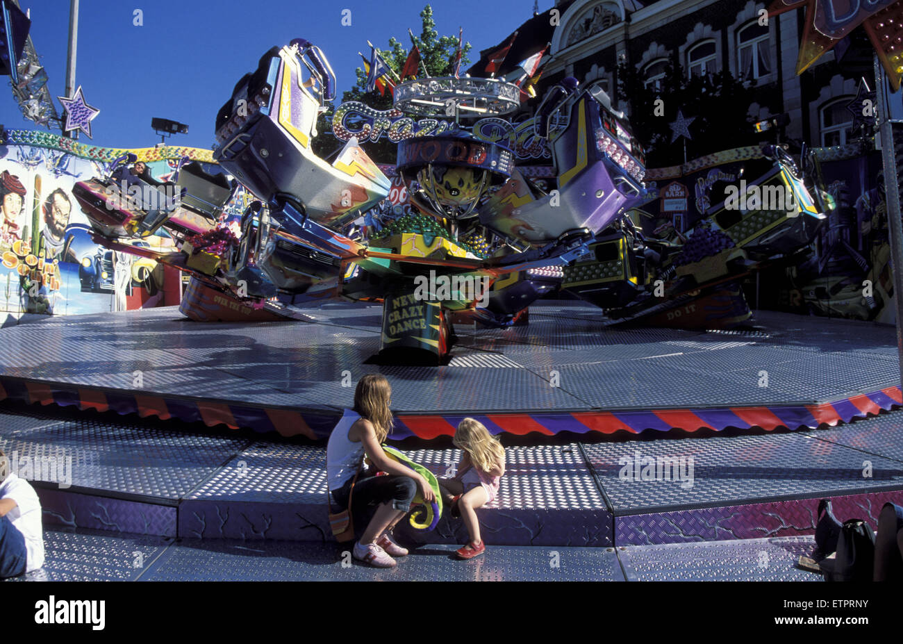 BEL, Belgium, Eastbelgium, Eupen, kermis in the city, carousel. BEL ...