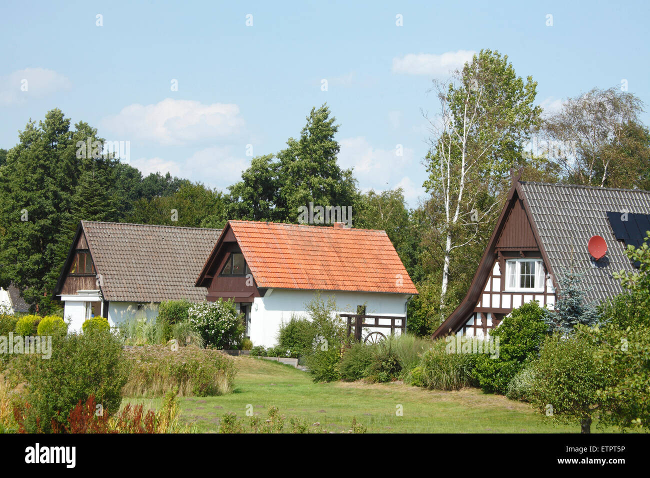 Lembruch, houses at Dümmersee Stock Photo - Alamy
