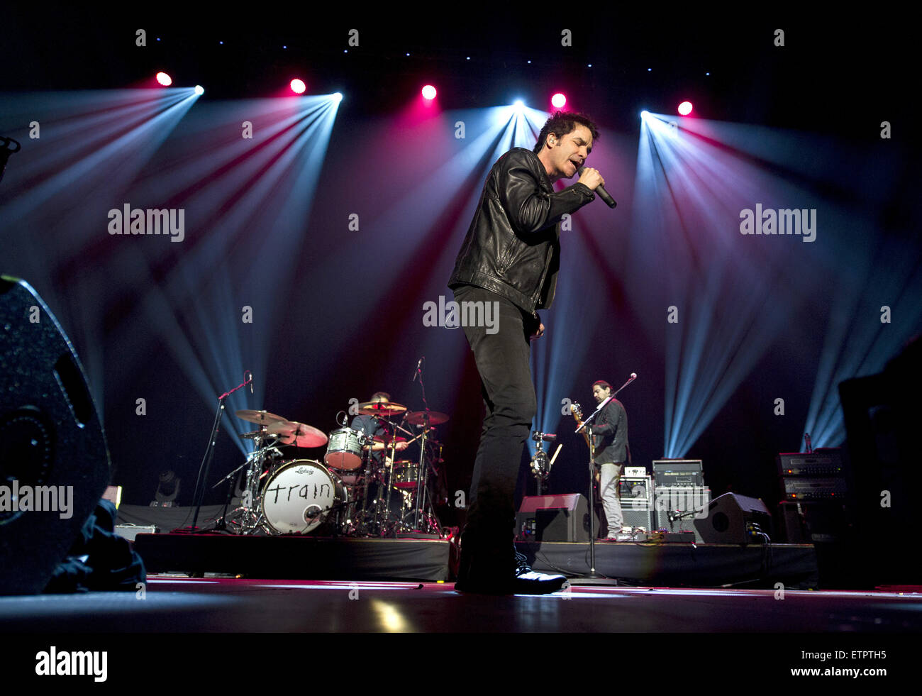 Train perform live in concert at the Heineken Music Hall Featuring ...