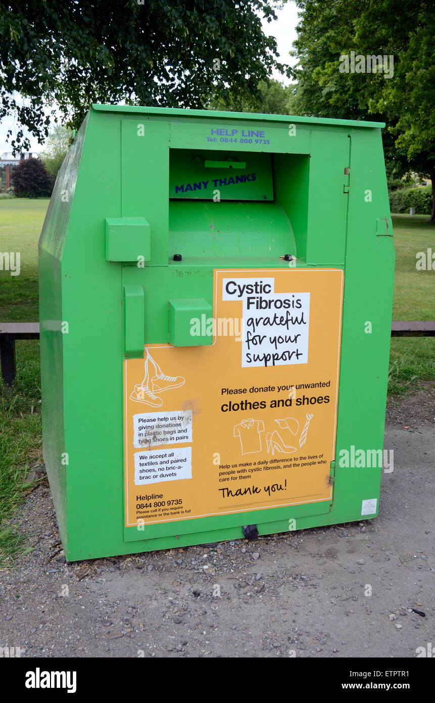 A clothes bank in support of Cystic Fibrosis Stock Photo - Alamy