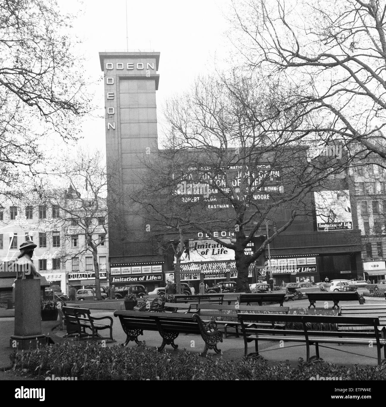 Leicester square odeon Black and White Stock Photos & Images - Alamy