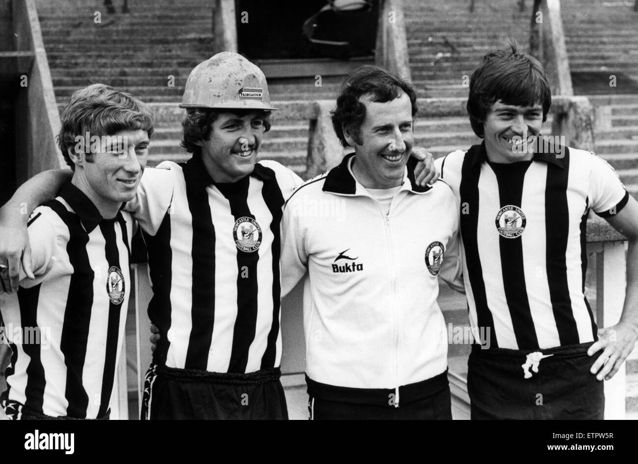Newcastle United 1977, Pre Season. Left to Right. Geoff Nulty, Alan ...
