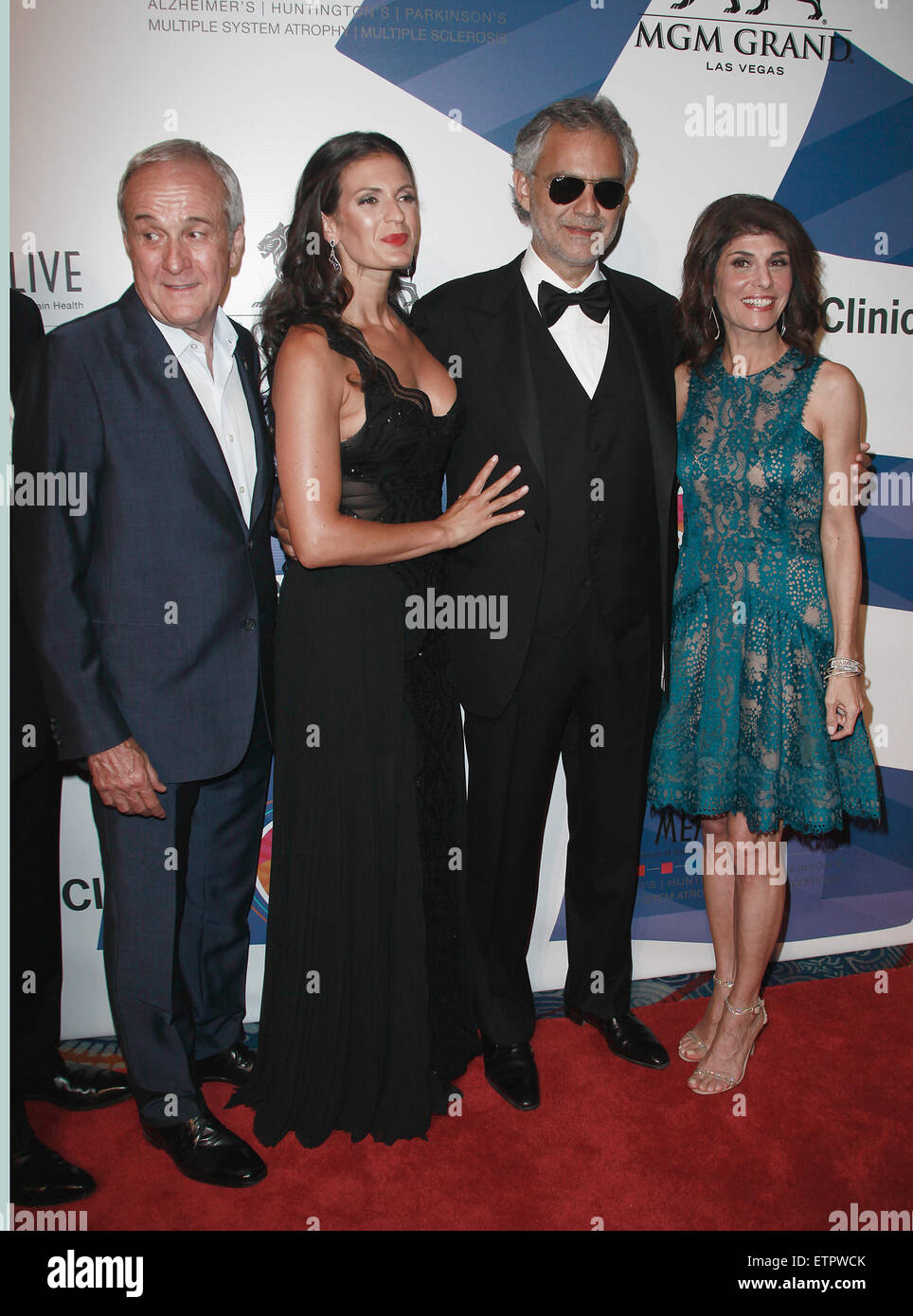 Las Vegas, Nevada, USA. 13th June, 2015. Larry Ruvo, Veronica Bocelli ...