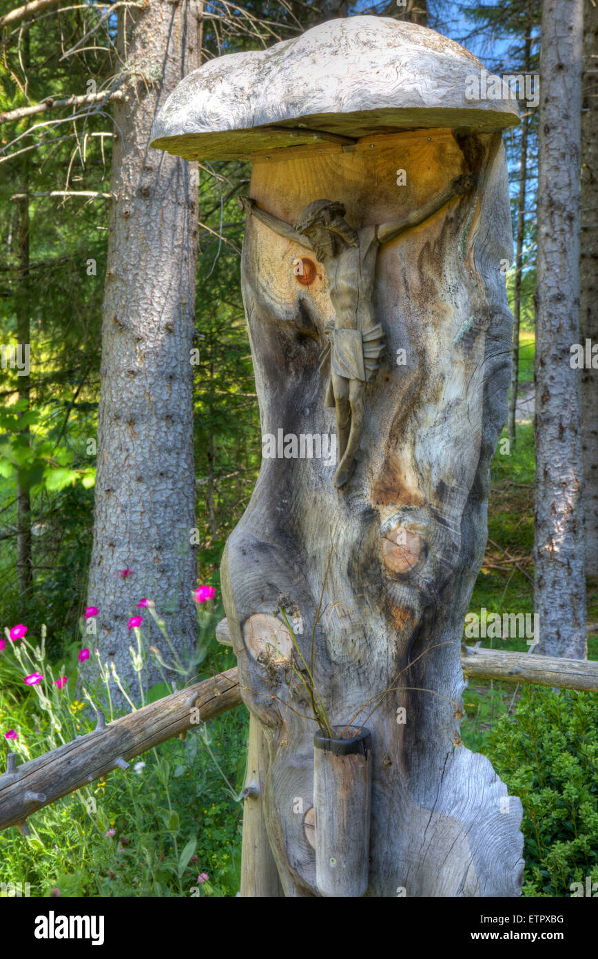 Crucifix, wayside cross, 'Marterl' Stock Photo - Alamy