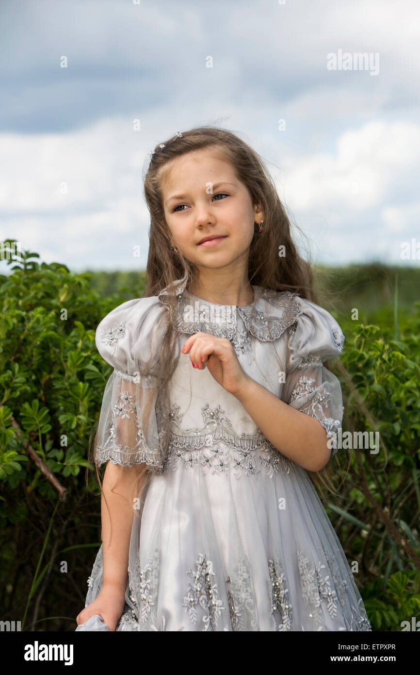 Portrait of a princess-dressed little sweet child Stock Photo - Alamy