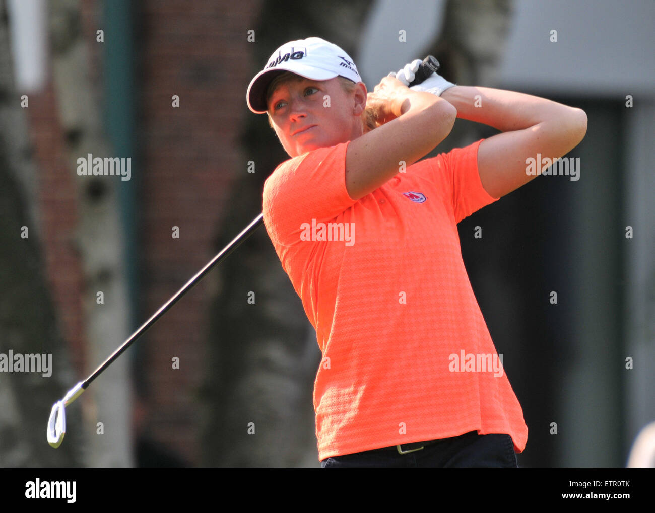 Stacy Lewis in action during the KPMG Women's PGA Championship at ...