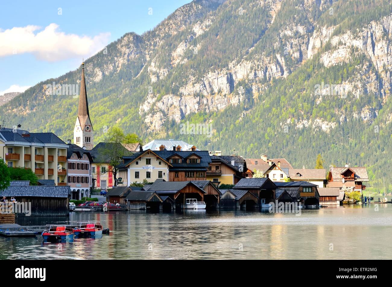Austrian village in the alps hi-res stock photography and images - Alamy