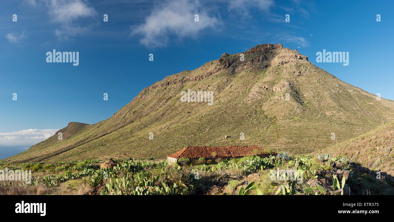 The iconic mountain of Roque del Conde in southern Tenerife, with ...