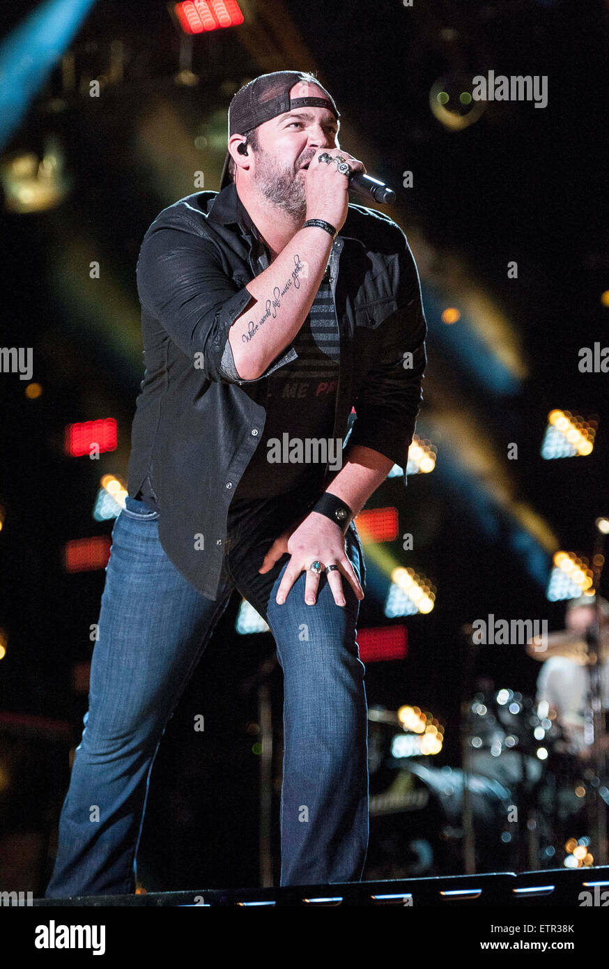 Jun. 12, 2015 - Nashville, Tennessee; USA - Singer LEE BRICE performs ...