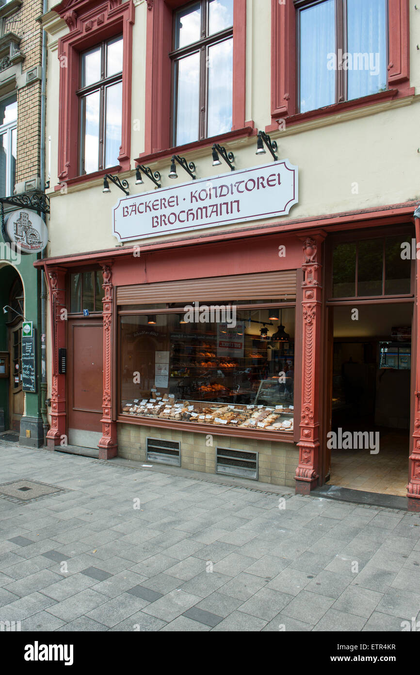 Cologne, Neustadt south, Severins Trasse, bakery Brockmann Stock Photo ...