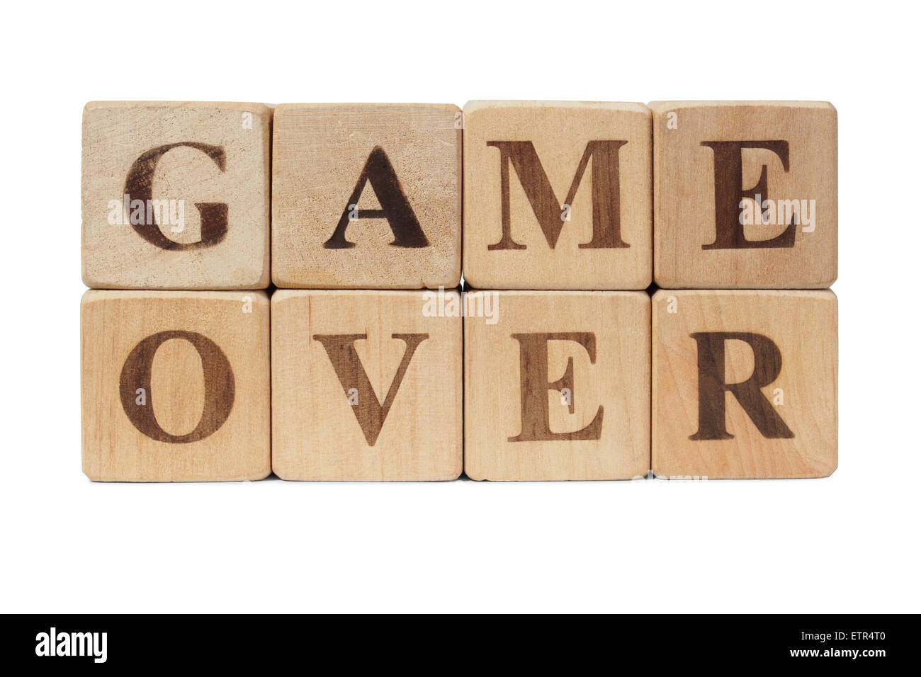 Game over Cut Out Stock Images & Pictures - Alamy