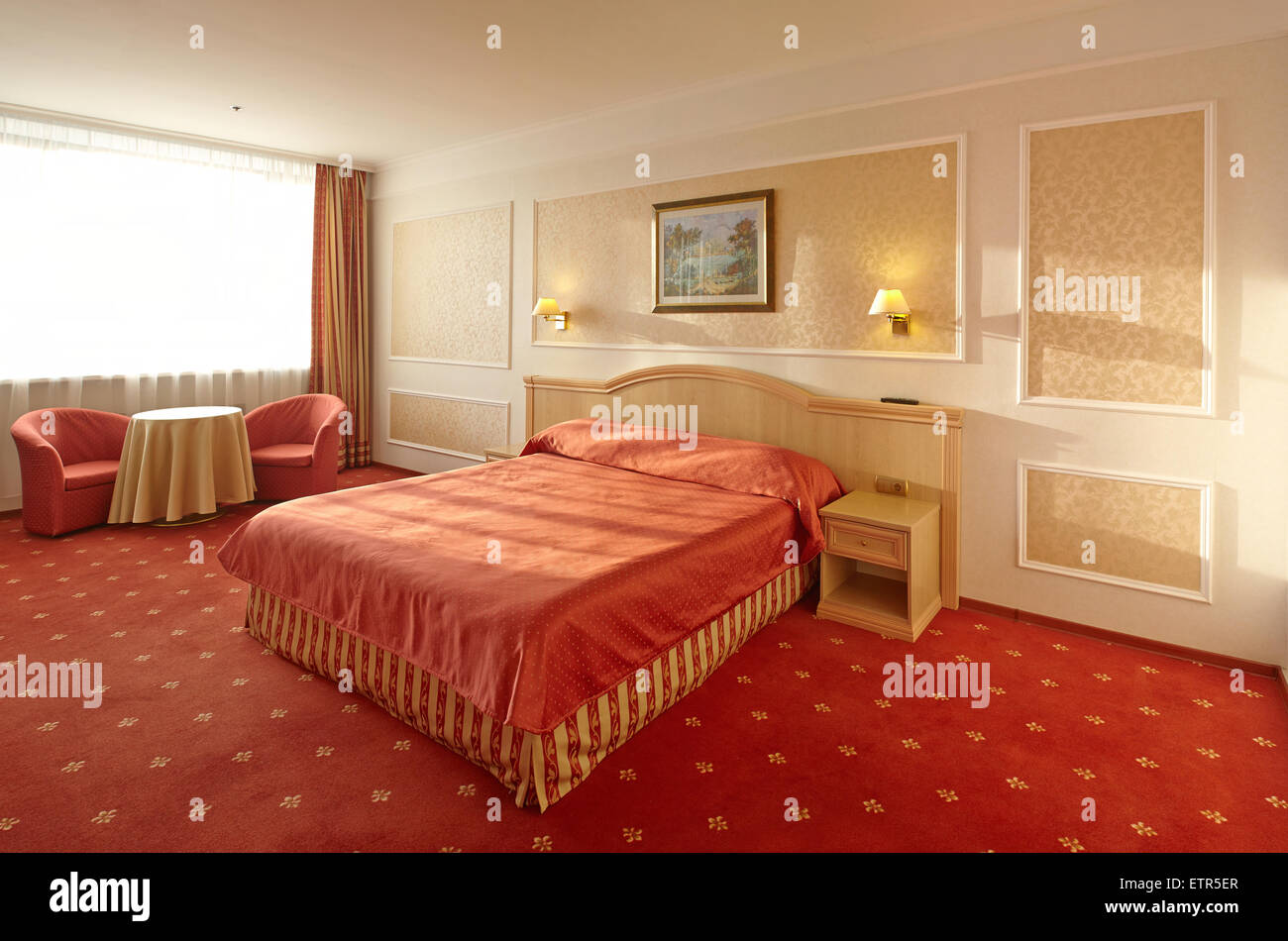 hotel room interior Stock Photo - Alamy