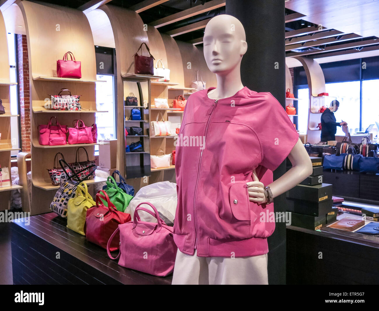 Longchamp Store Interior in SoHo, NYC Stock Photo - Alamy