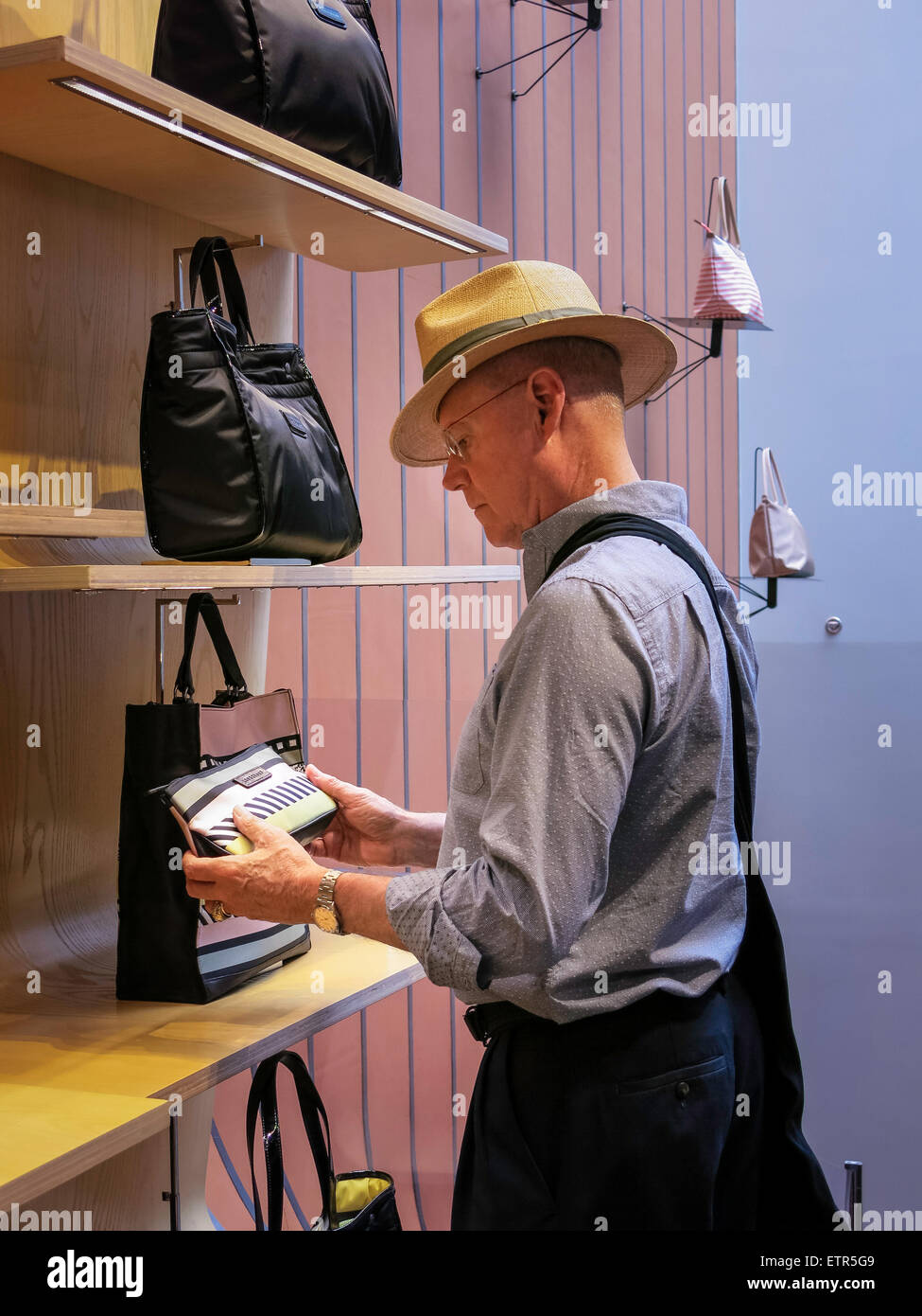 Longchamp Store Interior in SoHo, NYC Stock Photo - Alamy