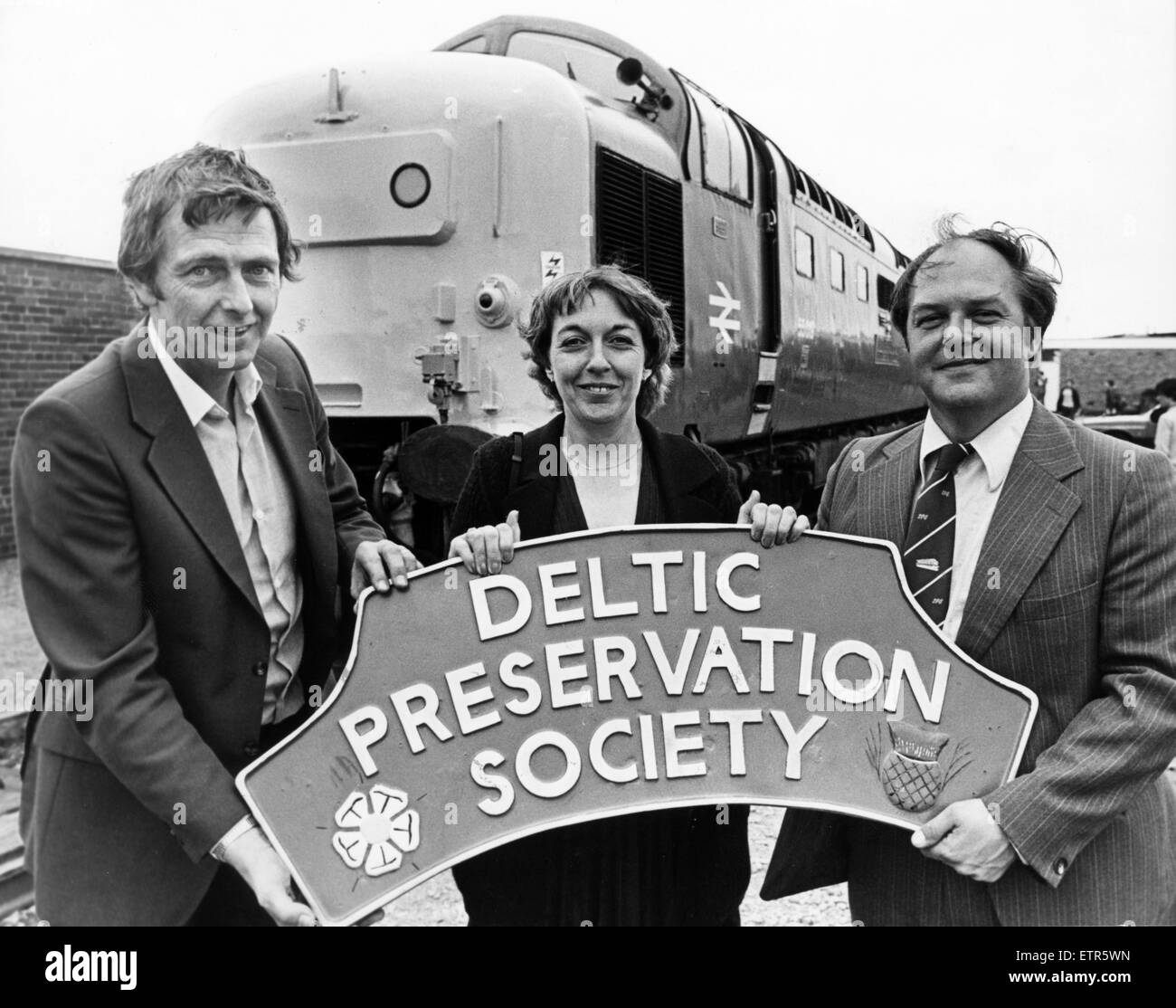 Photo-call to promote new service on Grosmont line. Two 1960s Deltic ...