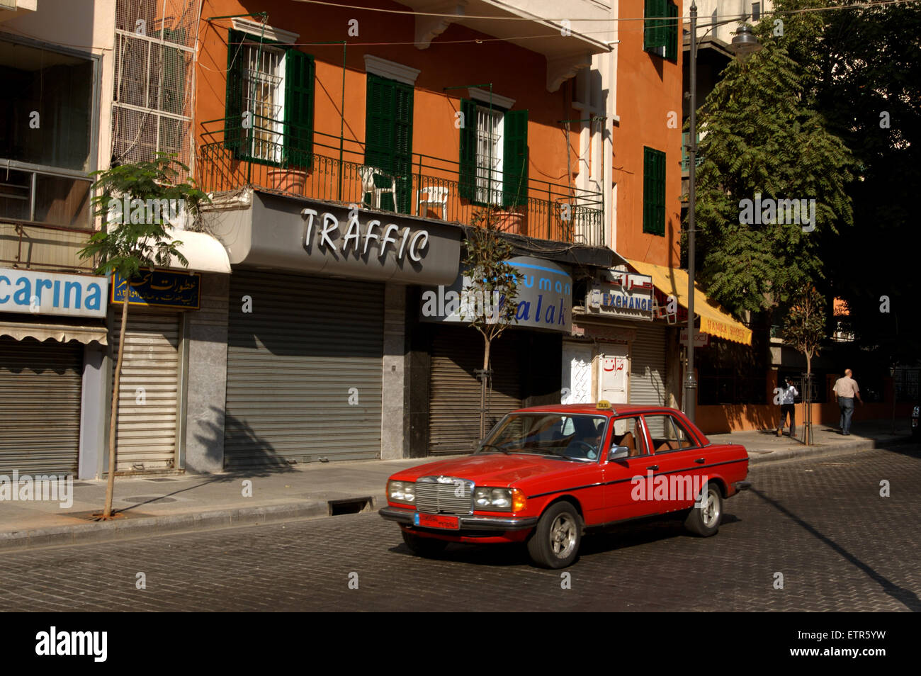 Beirut Taxi Rue Hamra Lebanon Stock Photo - Alamy