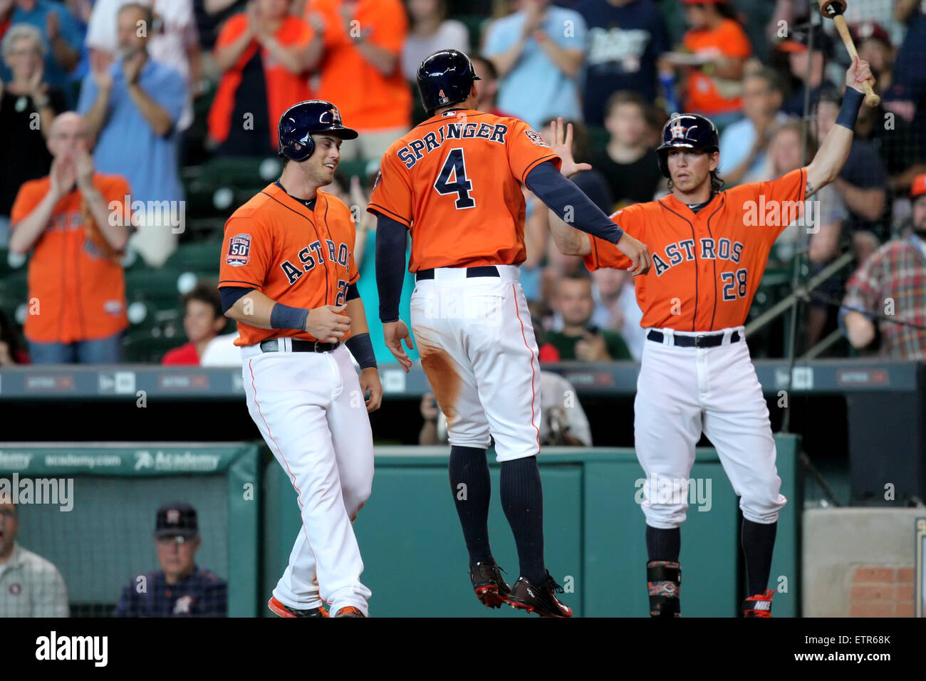 JUN 12 2015: Houston Astros right fielder George Springer #4 is ...