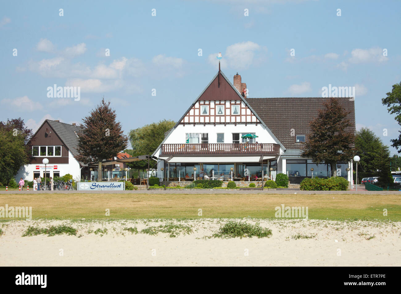 Lembruch, restaurant near the Dümmersee Stock Photo - Alamy