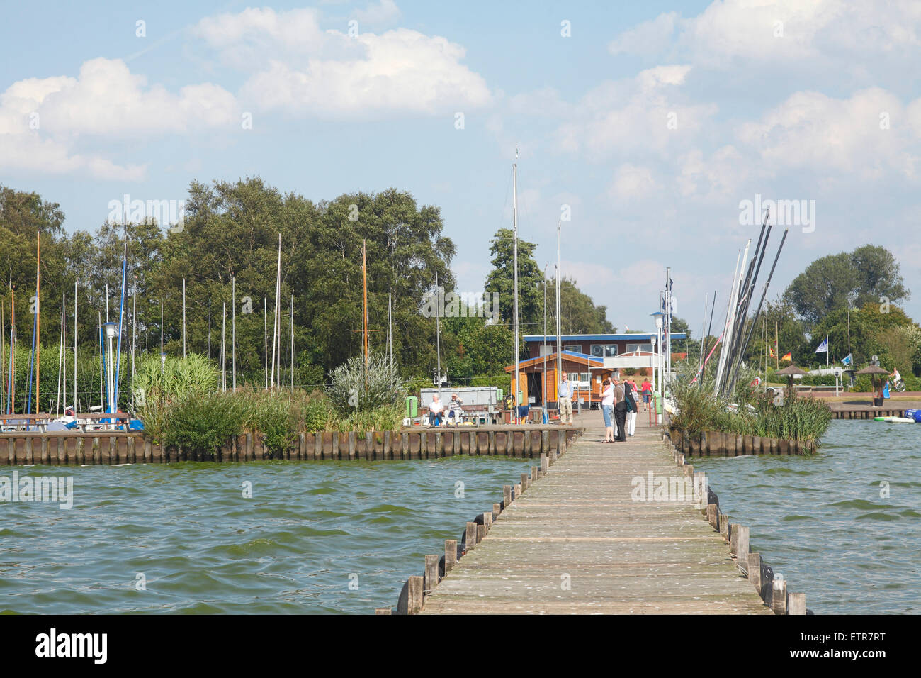 Lembruch, marina with waterfront at Dümmersee Stock Photo - Alamy