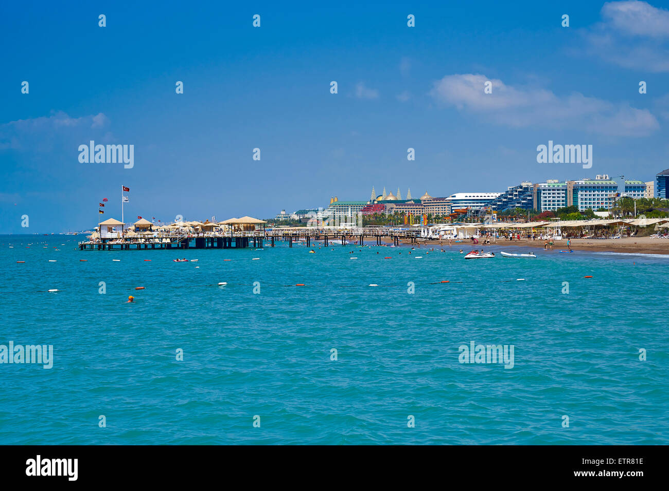 Turkey, beach, hotels, Lara Bay, Antalya Stock Photo - Alamy