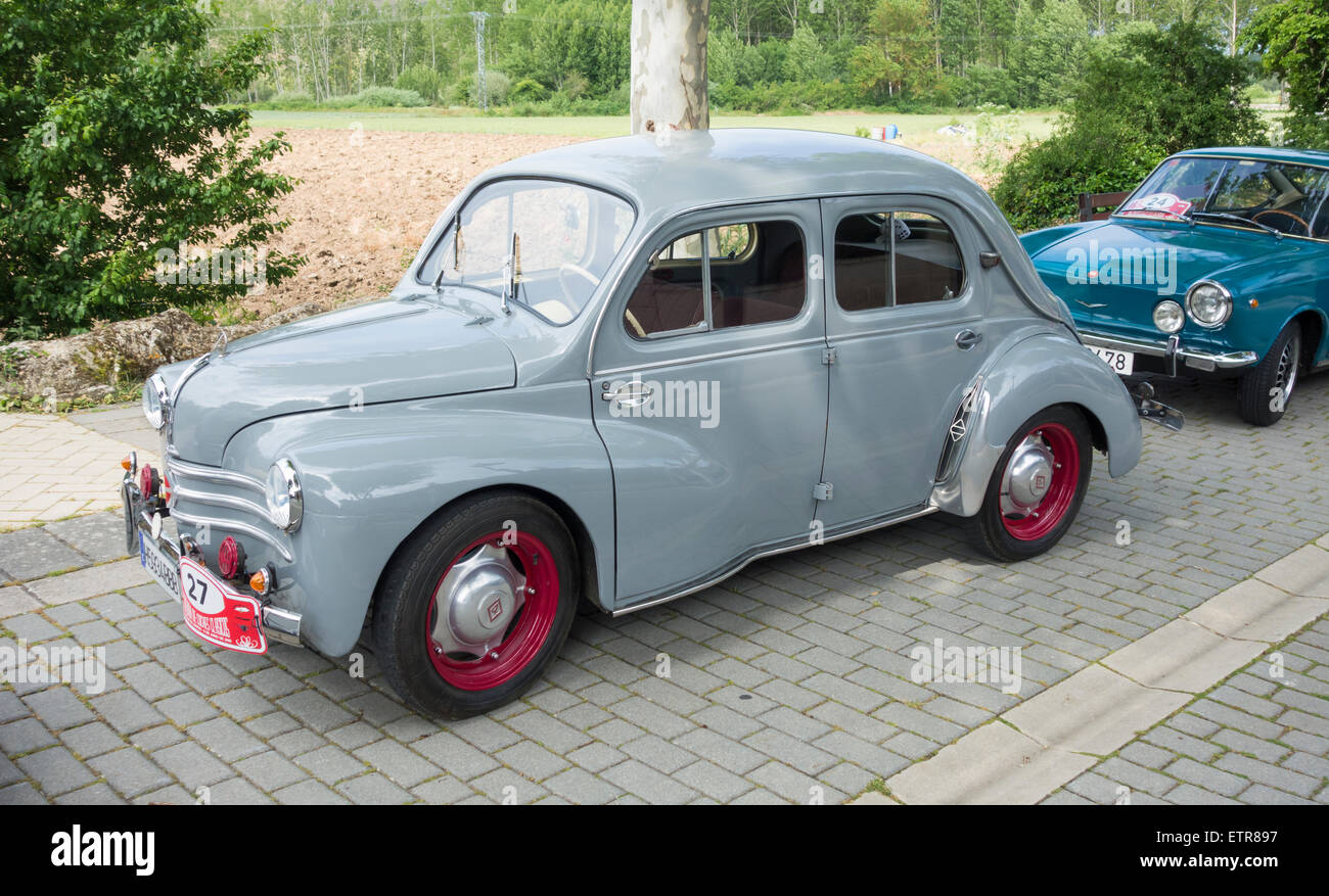 Renault 4CV built in Valladolid in Spain in the 1950`s Stock Photo - Alamy