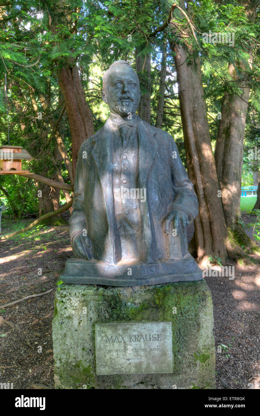 Max Krause garden in Mittenwald, summer, Bavaria, Upper Bavaria ...