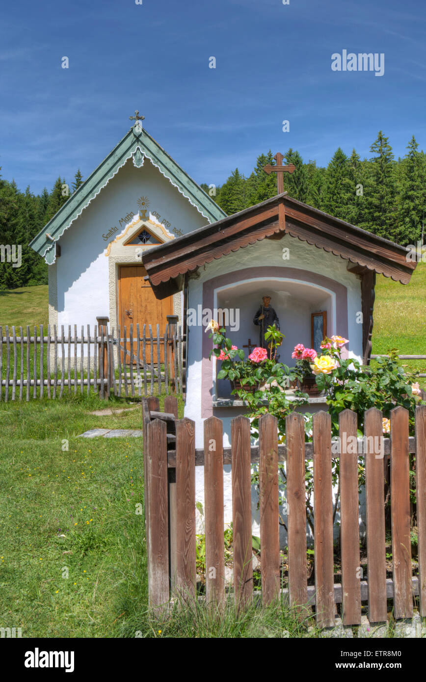 devotional shrine 'Gertraudtafel', Kranzberg, Mittenwald, Bavaria ...