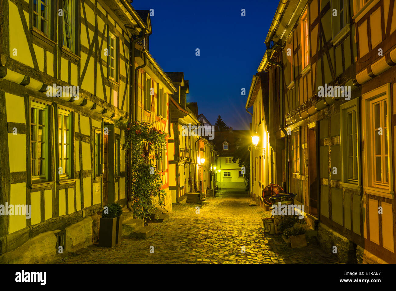 Idstein german half timbered house road hi-res stock photography and ...