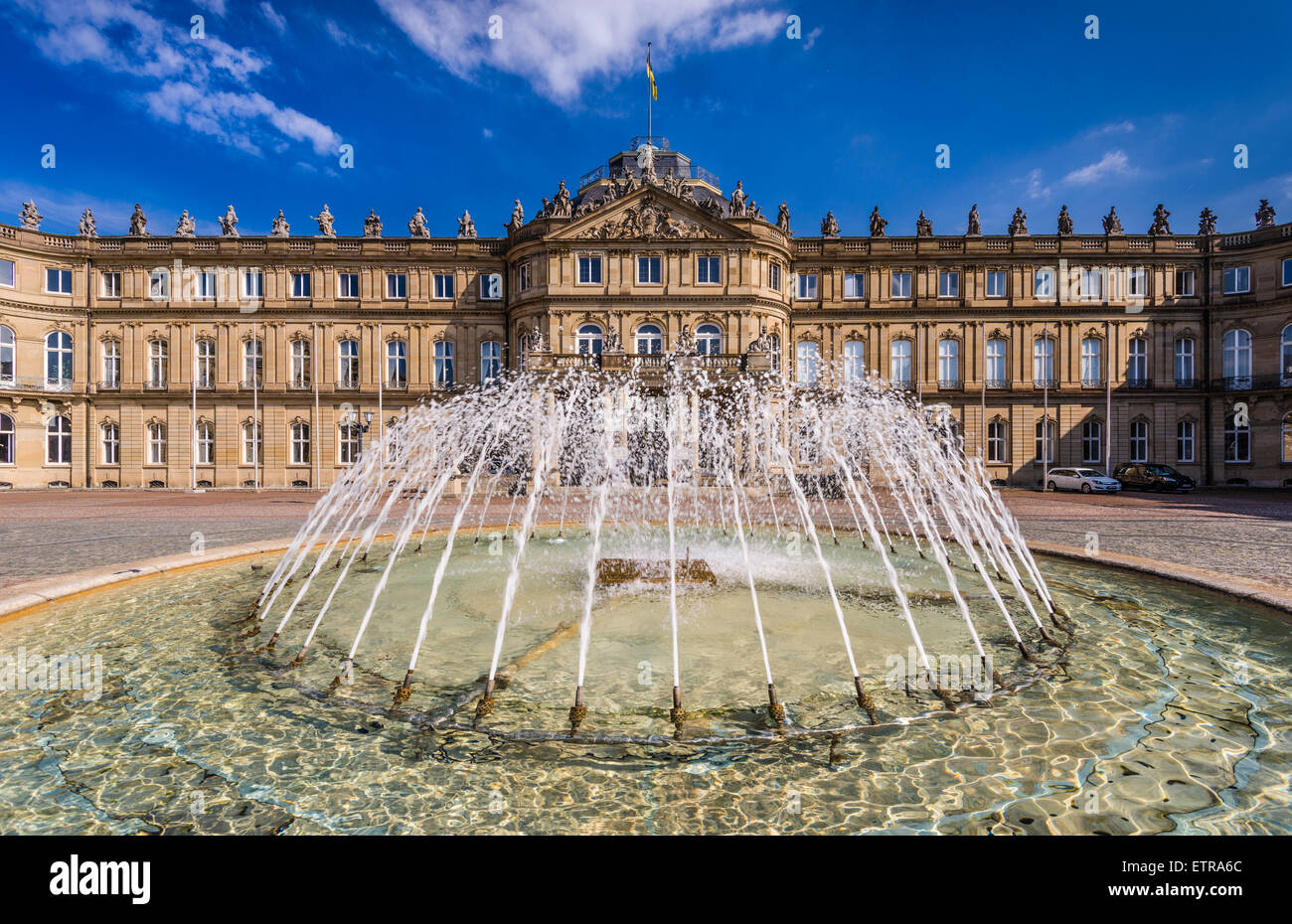 Germany, Baden-Wurttemberg, Stuttgart, Schlossplatz (castle square ...