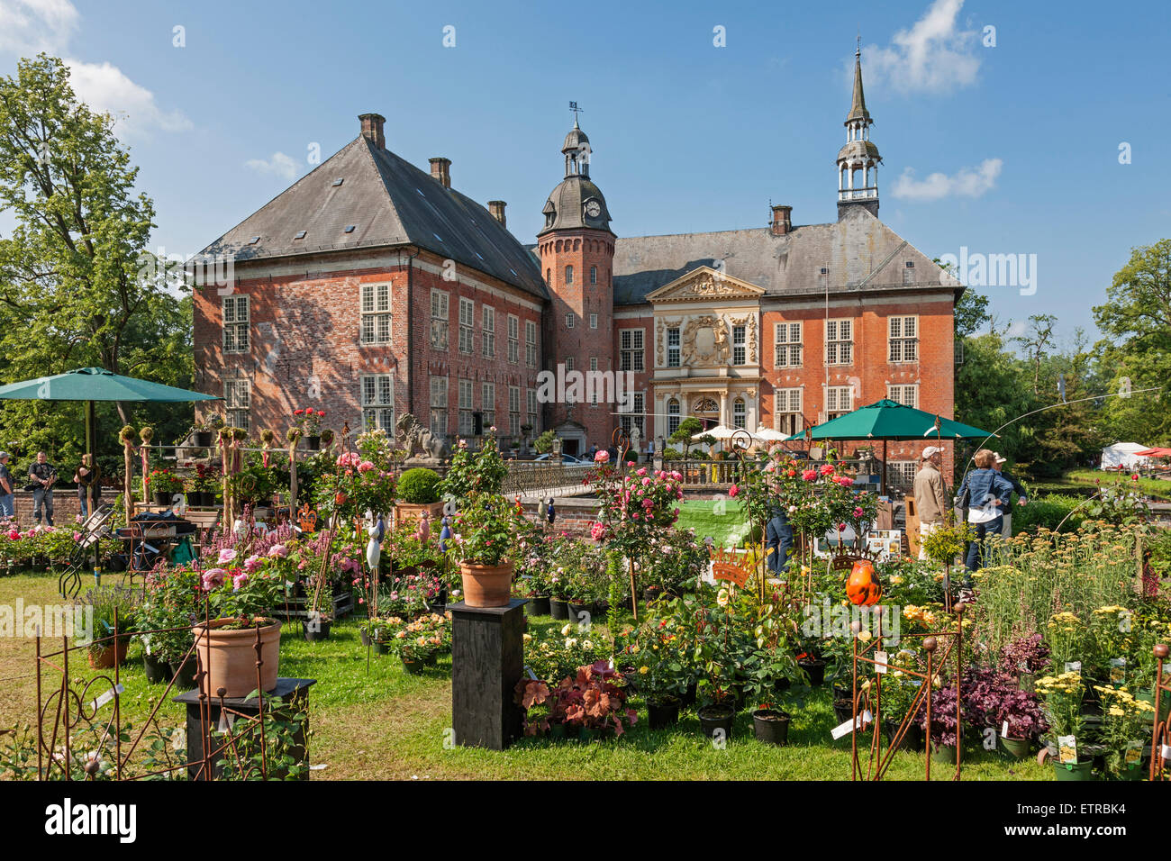 Plant exhibiton, countryside on castle Goedens, Sande, Frisia, Eastern ...