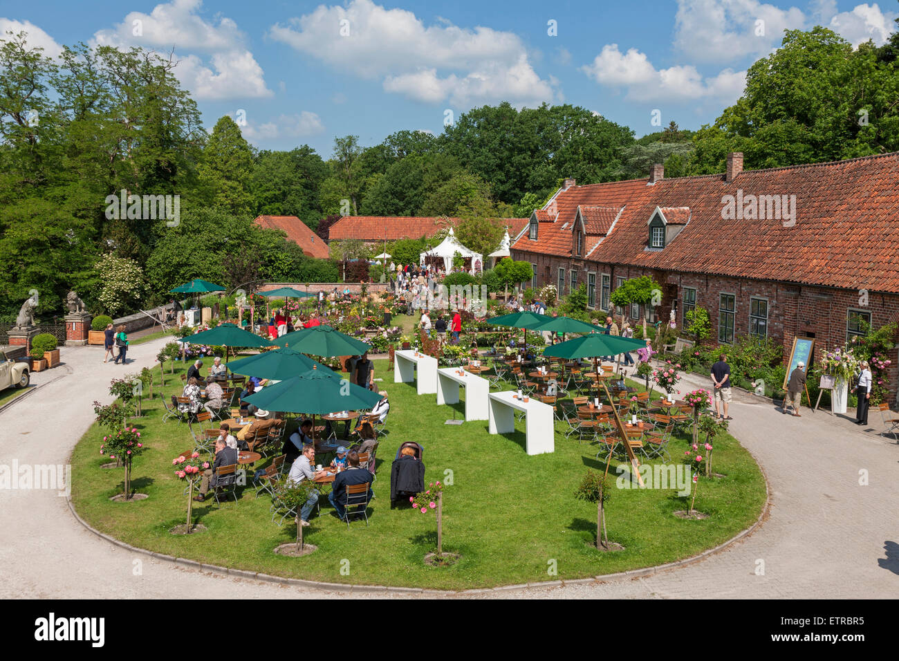 Outbuilding, countryside on castle Goedens, Sande, Frisia, Eastern ...